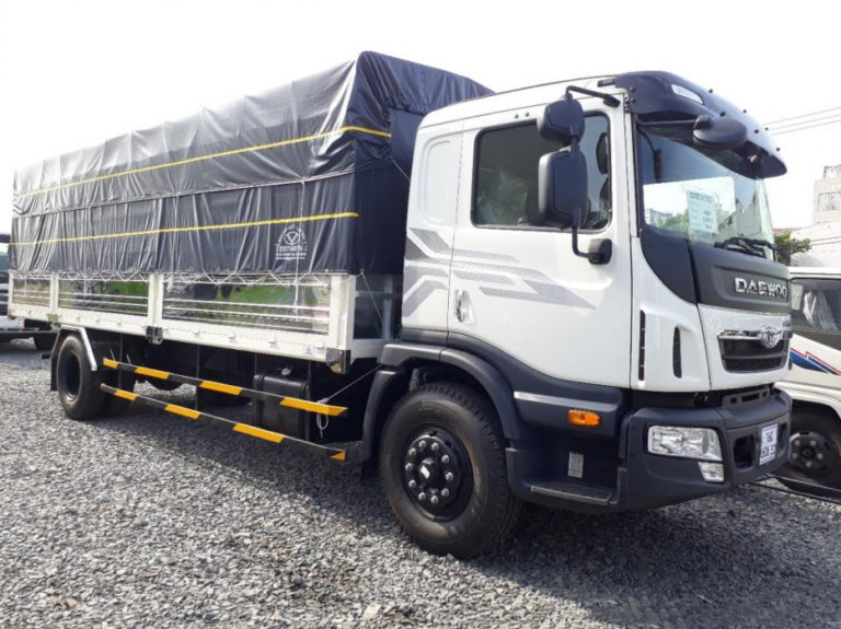 Daewoo Prima 9 tấn – Thùng bạt 2 chân – Cập nhật 2019